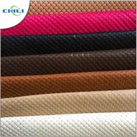 China Thicker Padded Faux Leather Fabric Multi Layers Anti Mildew Elastic Mesh for sale