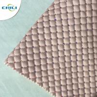 China Thicker Padded Faux Leather Fabric Multi Layers Anti Mildew Elastic Mesh for sale
