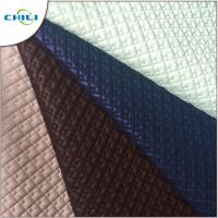 China Patent Quilted Faux Leather Fabric Multi Color Abrasion Resistant Durable for sale