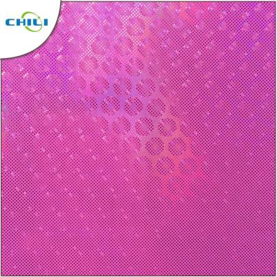 China Breathable Imitation Leather Fabric , Polyester Faux Leather Innovative DIY for sale