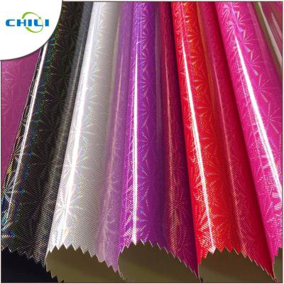 China Premium  Flat Thin PU Leather Fabric Cover Paper Luxious Design With Film for sale