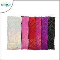 China Premium  Flat Thin PU Leather Fabric Cover Paper Luxious Design With Film for sale
