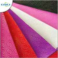 China Premium  Flat Thin PU Leather Fabric Cover Paper Luxious Design With Film for sale