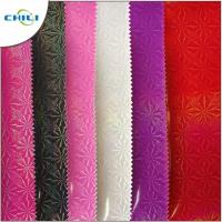 China Cream  PU Leather Fabric Rolls Sheets Economical Cost Effective Custom Shape Size for sale