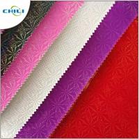 China Cream  PU Leather Fabric Rolls Sheets Economical Cost Effective Custom Shape Size for sale