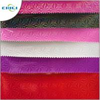 China Cream  PU Leather Fabric Rolls Sheets Economical Cost Effective Custom Shape Size for sale