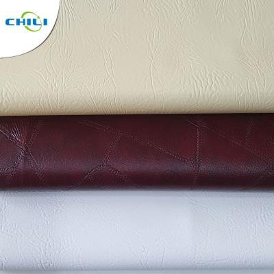 China Soft Comfortable Textured Faux Leather Upholstery PVC Vegan Thin Quilted for sale