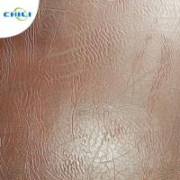 China Soft Comfortable Textured Faux Leather Upholstery PVC Vegan Thin Quilted for sale