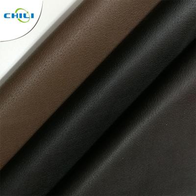 China Brown  Black Vegan Leather Fabric Metallic Attrective Look Elegant Design for sale