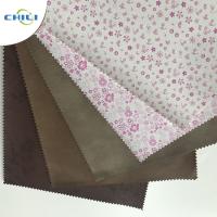 China Embossed  PU Leather Fabric Advanced Technology Thick  Polyestermaterial for sale
