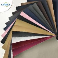 China Lightweight Plastic Leather Upholstery Fabric Special Edge Design Non Woven for sale