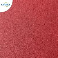 China Lightweight Plastic Leather Upholstery Fabric Special Edge Design Non Woven for sale