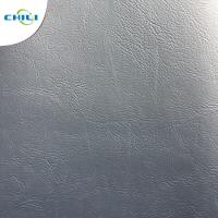 China Solid Color PU Leather Fabric Waterproof Woven Backing Design Smooth for sale