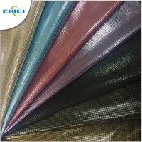 China Newest Fashion Printed Polyester Suede Bags Shoes Fabric Leather for sale
