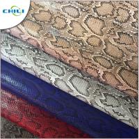 China Bags Upholstery Faux Leather Vinyl Fabric 100% Polyurethane Finish Artificial Grain for sale