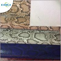 China Bags Upholstery Faux Leather Vinyl Fabric 100% Polyurethane Finish Artificial Grain for sale