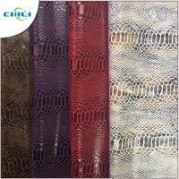 China OEM ODM Printed Faux Leather Fabric Bulk Moisture Impervious for sale