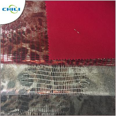 China OEM PVC Leather Fabric Smooth Furniture Applied Plain Pattern Finished for sale
