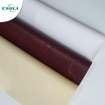 China Chair Synthetic Leather Material , PVC Fabric For Clothing Convenient Cleaning for sale