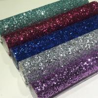 China 0.8mm Glitter Leather Fabric for sale