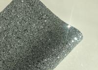 China Wallpaper 50m/Roll Fireproof Glitter Faux Leather Fabric for sale