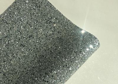 China Wallpaper 50m/Roll Fireproof Glitter Faux Leather Fabric for sale