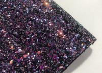 China Fireproof 54/55' 3D Holographic Glitter Leather Fabric for sale