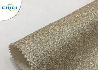 China Anti Mildew Grade 3 50m/Roll Faux Glitter Leather Fabric for sale