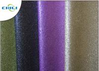 China Anti Mildew Grade 3 50m/Roll Faux Glitter Leather Fabric for sale