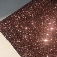 China Artificial Leather Fireproof 50m/Roll Chunky Glitter Fabric for sale