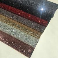 China Artificial Leather Fireproof 50m/Roll Chunky Glitter Fabric for sale