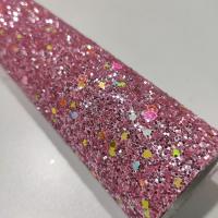 China Shoes Abrasion Resistant 0.7mm 54/55' Chunky Glitter Fabric for sale