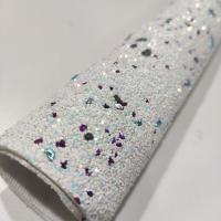 China 1.2mm 54/55' Fireproof PU Leather Sparkle Glitter Fabric for sale