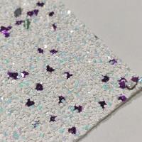 China 1.2mm 54/55' Fireproof PU Leather Sparkle Glitter Fabric for sale