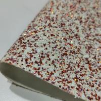 China Wallpaper 1.1mm Fireproof Glitter Faux Leather Sheets for sale