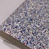 China Wallpaper 1.1mm Fireproof Glitter Faux Leather Sheets for sale