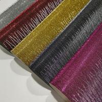 China 50m/Roll Embossed Abrasion Resistant Glitter Leather Fabric for sale