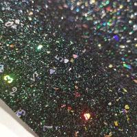 China Colorful Artificial Chunky Glitter Fabric For Decoration for sale
