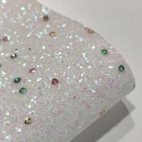China Shiny Metallic Sequin Chunky Glitter Fabric For Shoes Bags for sale