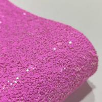 China 1.4mm PU Glitter Leather Fabric for sale
