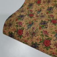 China Eco Friendly Wallet Bag Printed Cork Fabric Portugal Pattern for sale