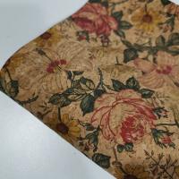 China Eco Friendly Wallet Bag Printed Cork Fabric Portugal Pattern for sale