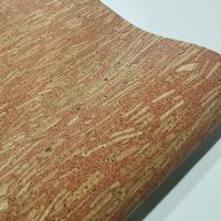 China Eco-friendly coffee Natural carbonized Cork Fabric for bag wallet for sale
