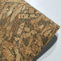 China Eco-friendly coffee Natural carbonized Cork Fabric for bag wallet for sale