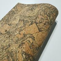 China Eco-friendly Portugal recyclable Natural carbonized Cork Fabric for bag wallet for sale
