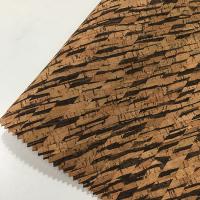 China Eco-friendly Portugal recyclable Natural carbonized Cork Fabric for bag wallet for sale