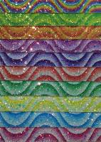 China metallic Grade 3 printed Chunky Glitter Sheet Leather Fabric for DIY hairbow decoration shoe bag for sale