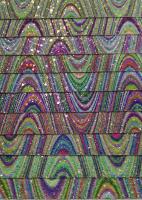 China metallic Grade 3 printed Chunky Glitter Sheet Leather Fabric for DIY hairbow decoration shoe bag for sale