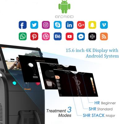 China Android Diode Laser Machine 4K Big Screen Ice Titanium Platinum 755 1064 808Nm for sale