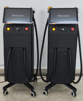 China CJ Dual Handle Hair Removal Machine Android Sapphire Diode Laser Painless 755 808 1064Nm 3 Wave Laser Hair Removal for sale